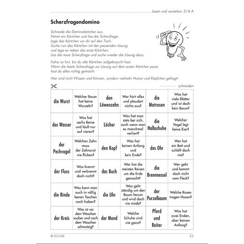 Lesen und verstehen, Aufgaben für das Leseverstehen A, 3.-4. Klasse kaufen | Schubi Lernmedien ...