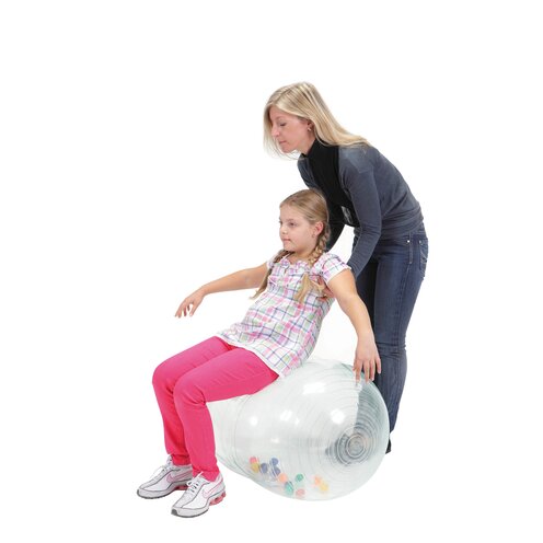 Gymnic Physio Activity Roll Ø 55 cm, 90 cm lang, transparent mit bunten ...